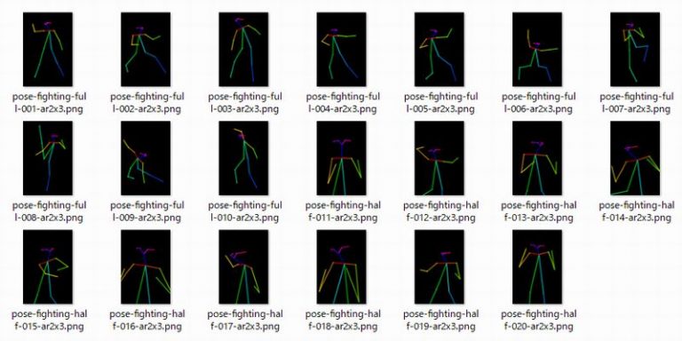 【ControlNet】OpenPoseポーズ集のダウンロード | ジコログ