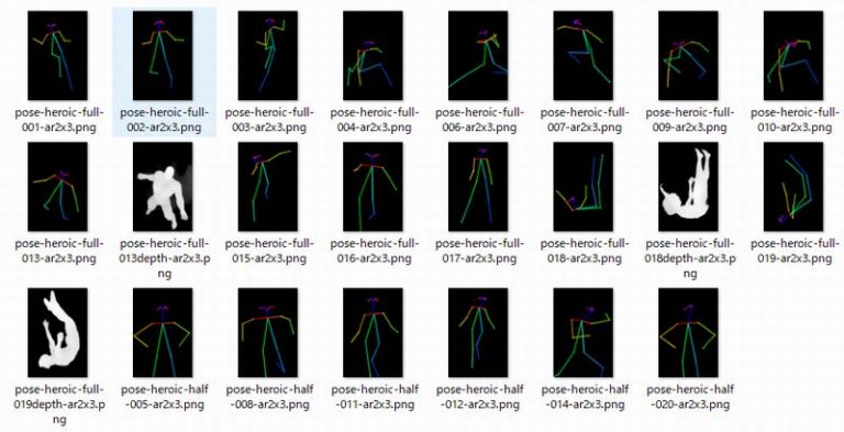 【ControlNet】OpenPoseポーズ集のダウンロード | ジコログ